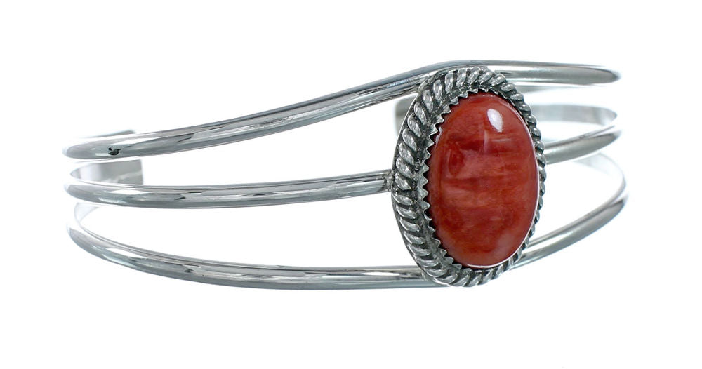 Native American Navajo Oyster Shell Sterling Silver Cuff Bracelet X114 ...