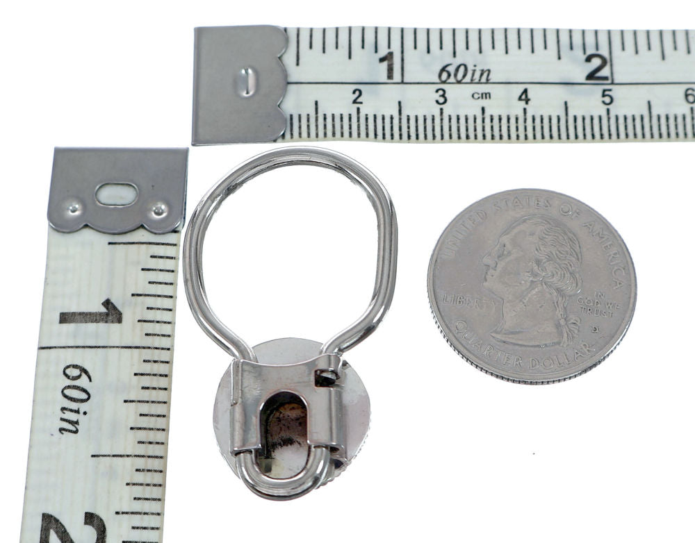 Native American Navajo Sterling Silver Onyx Key Chain NX11802 ...