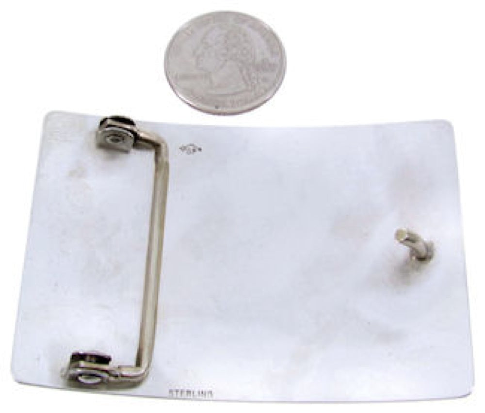 Hopi George Phillips Mud Head Kachina Corn Stalk Belt Buckle AW67586 ...