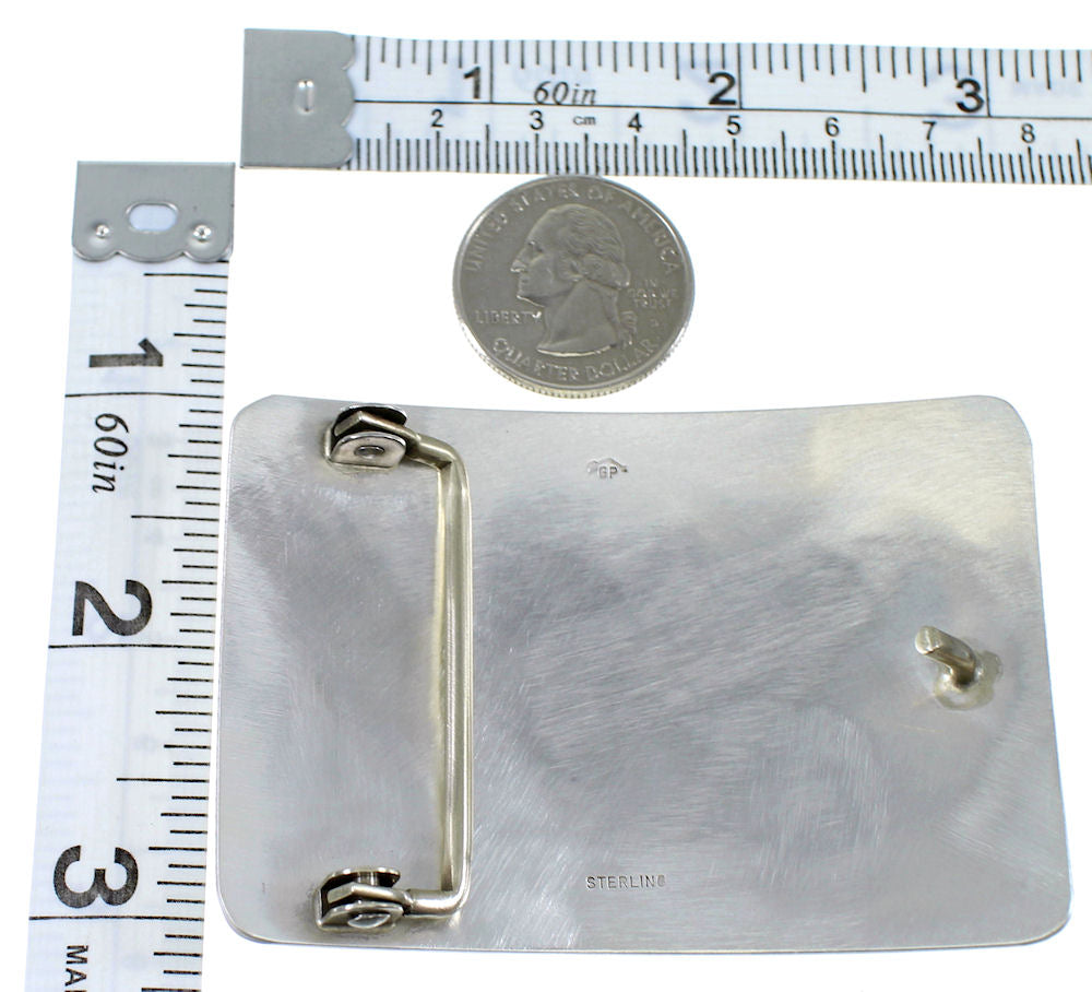 George Phillips Hopi Kokopelli Prayer Sticks Belt Buckle EX48138 ...