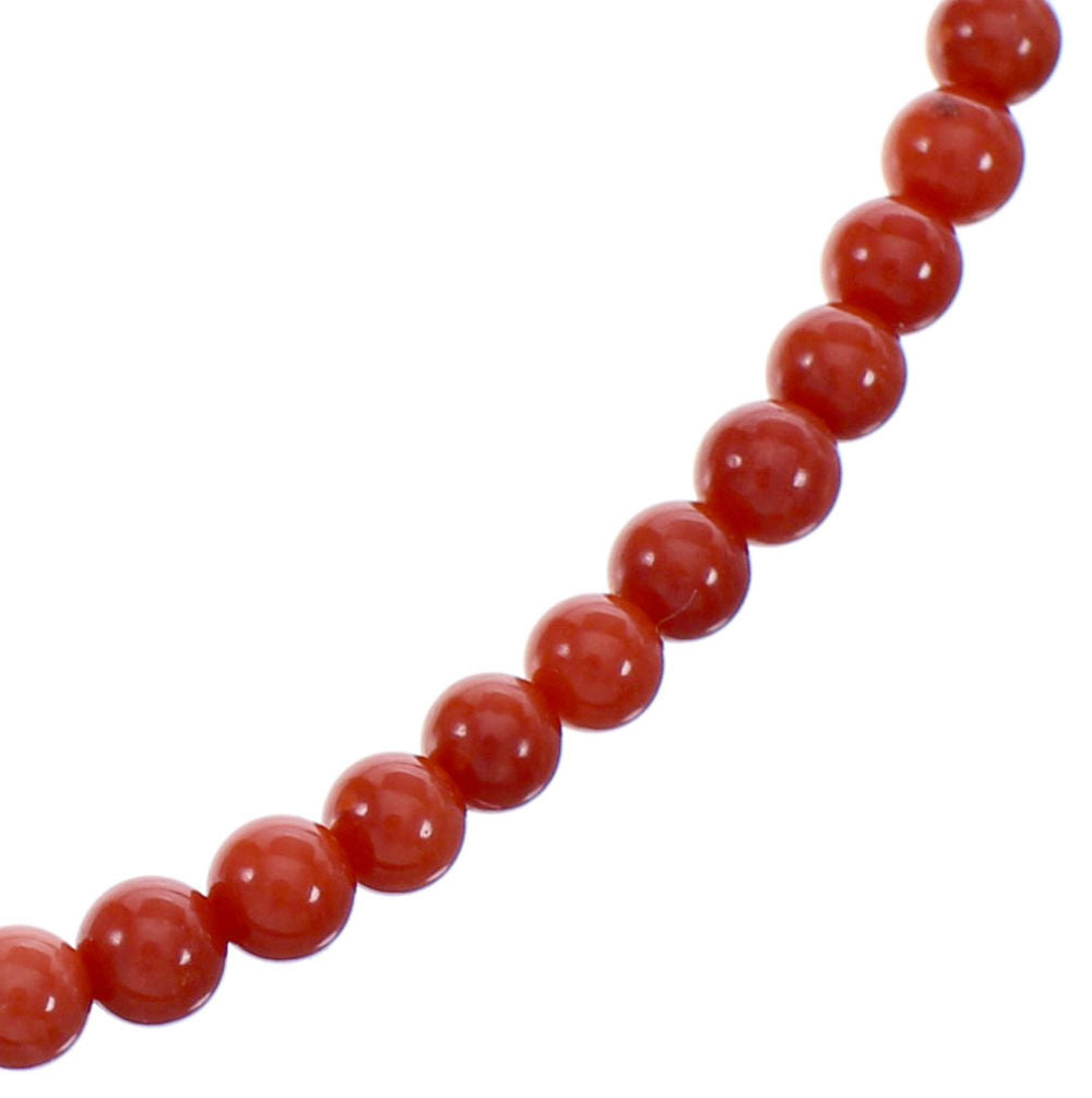 Southwest Genuine Coral Bead Necklace BX120574 – NativeAmericanJewelry