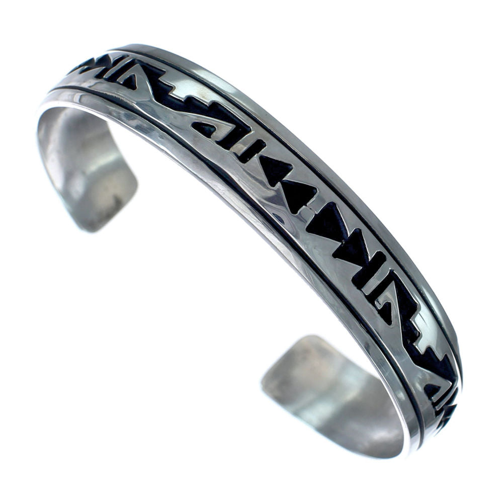 Authentic Sterling Silver Navajo Cuff Bracelet JX123844 ...